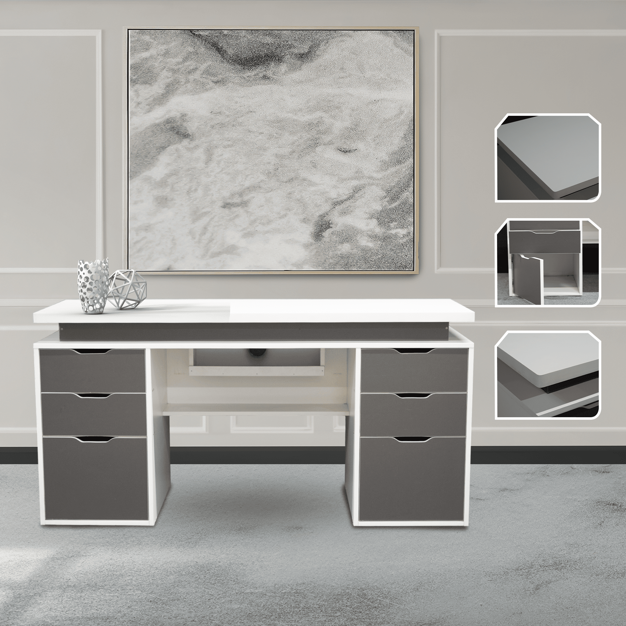 Nova-Nest Table with Drawers | Horizon Furniture