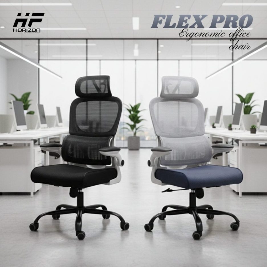 Ergonomic Chair-Flex Pro: Amazing Comfort + 5 Base.