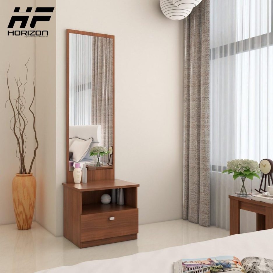 Minimalistic Dressing Table: Perfect Fit with 1 Drawer.