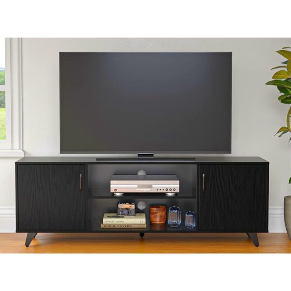 Durable Classic TV Cabinet w/ 2 Concealed Doors