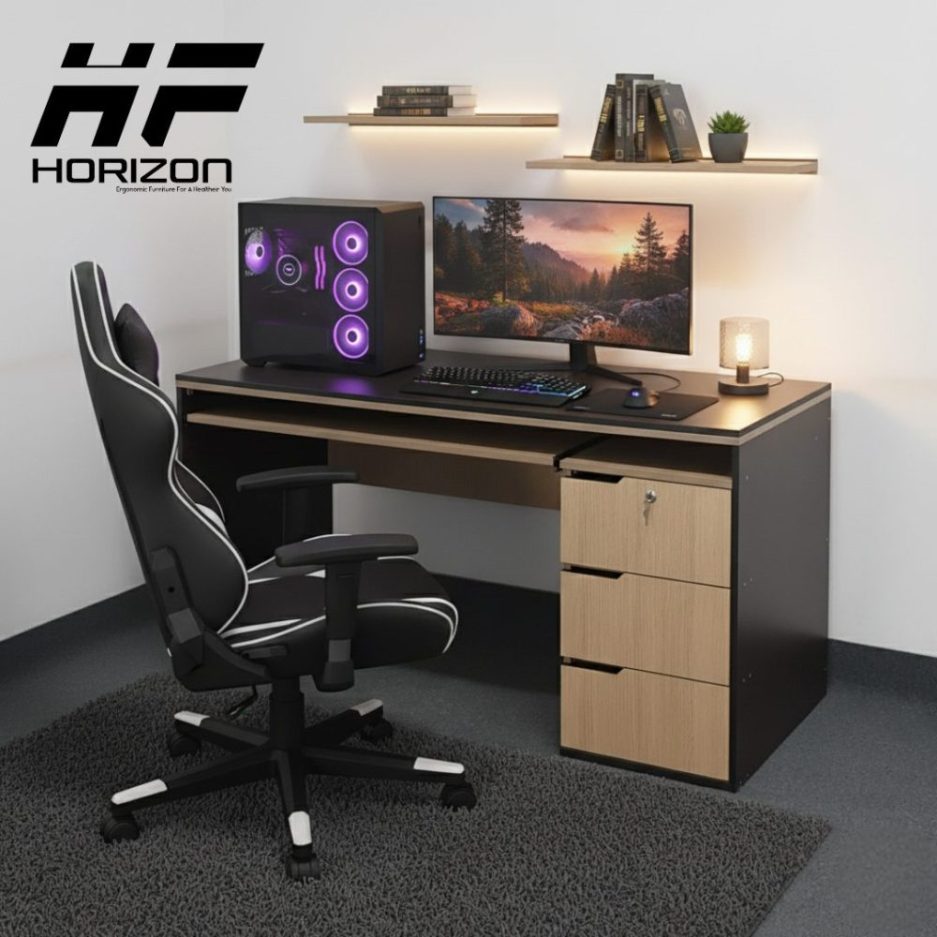 Computer Desk: Incredible RDC Minimalist Setup | 3 Drawers