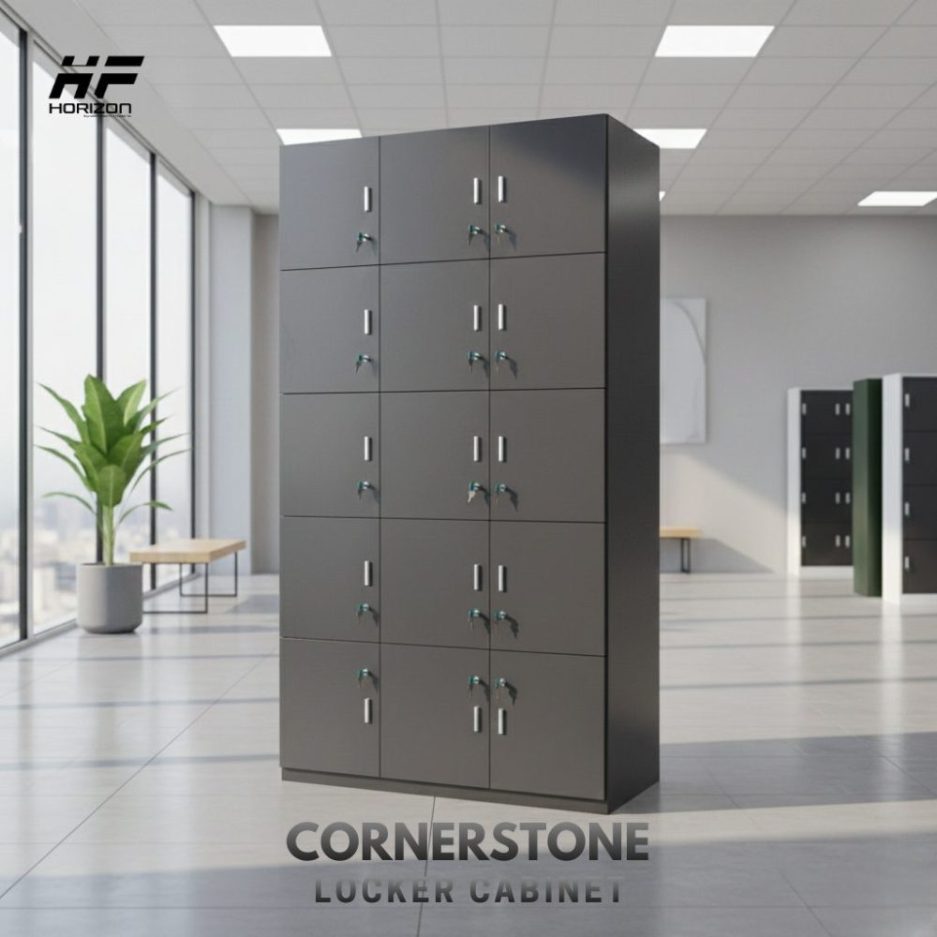 Locker Cabinet: 15-Door Cornerstone - Secure Office Storage